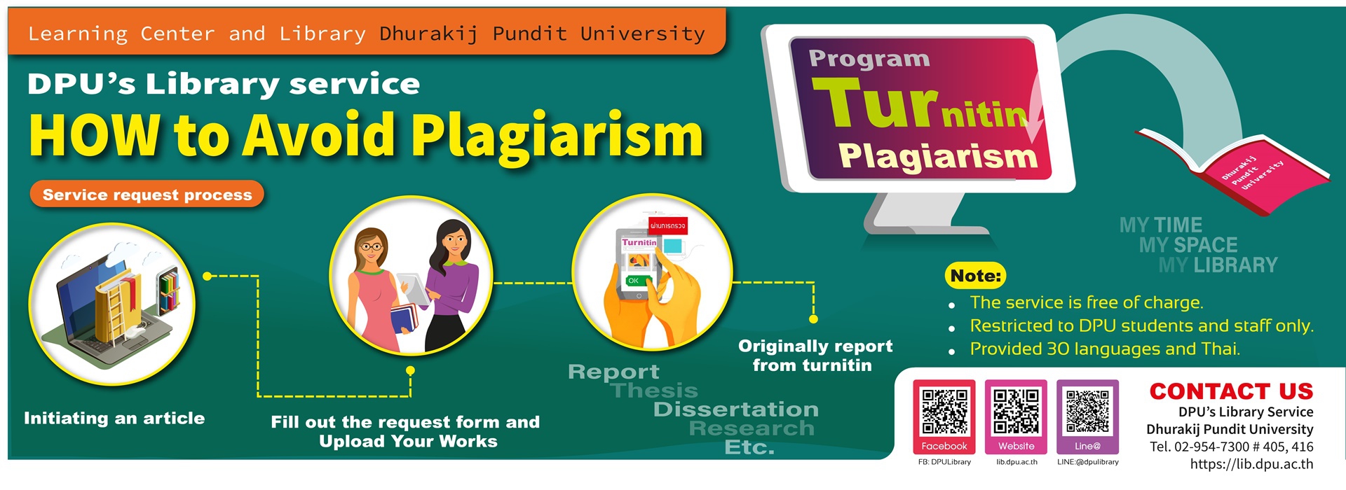 ศูนย์เรียนรู้และหอสมุด Learning Center and Library